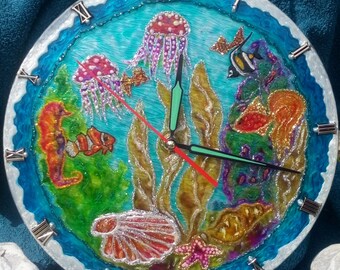 Seashell clock | Etsy