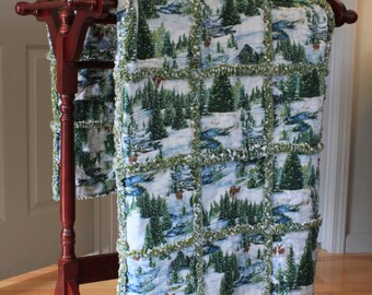 Unique pine tree quilt related items | Etsy