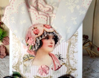 Country and Victorian Hanky Cards by onceuponahanky on Etsy