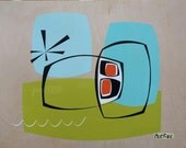 Paintings by George Perrou by TheAtomicNest on Etsy