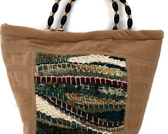 Woven fabric bag | Etsy