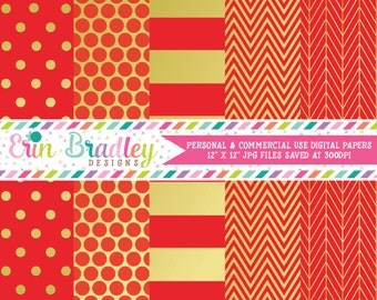 Red and gold paper | Etsy