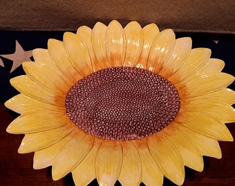 Sunflower plate | Etsy
