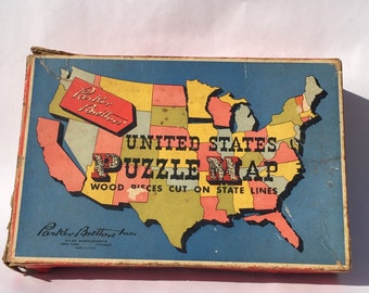 Unique puzzle cut related items | Etsy