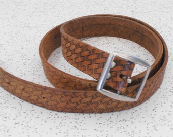 Leather belt pattern | Etsy