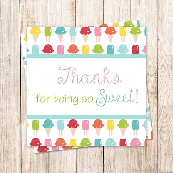 ice cream favor tags . ice cream cones & popsicles . stickers