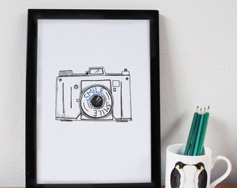 Camera wall art | Etsy