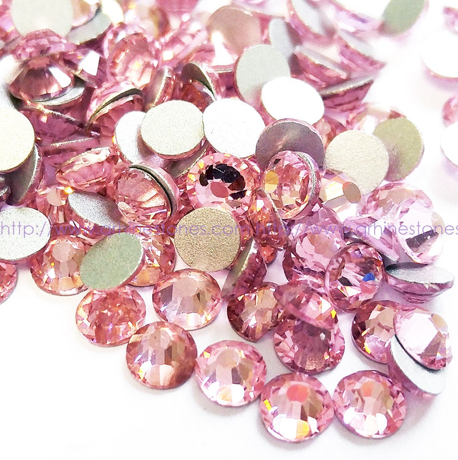 Pink Rhinestone 1440pcs 2mm High Quality Crystal Flatback
