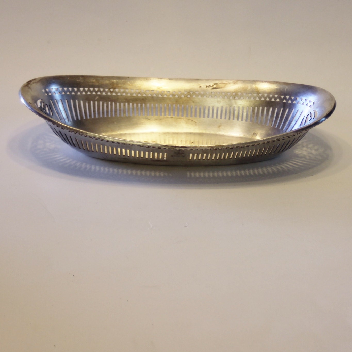 Silver Soldered US Navy Filigree Design Roll and Bread Basket by Reed ...