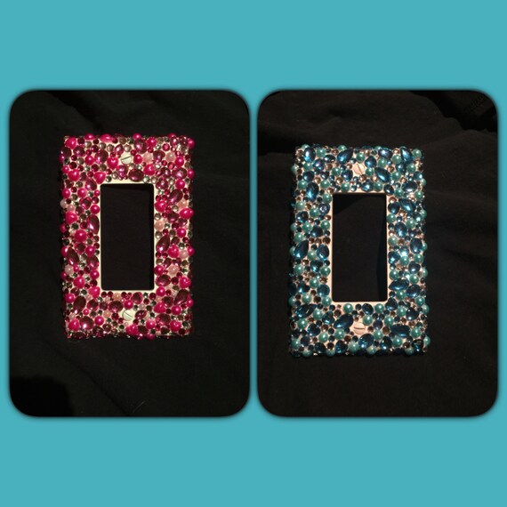 Items similar to Custom Bling Wall Plate Light switch cover on Etsy