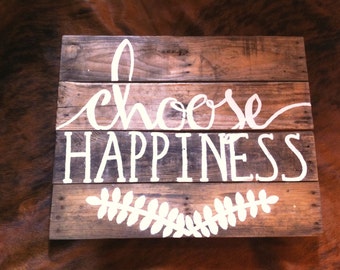 Choose happiness | Etsy