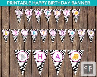 Giraffe print banner | Etsy