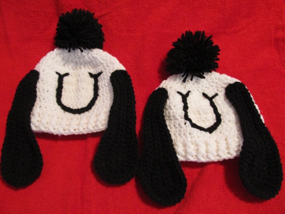 Crochet Pattern for Happy Snoopy Hat/Beanie Baby to Adult