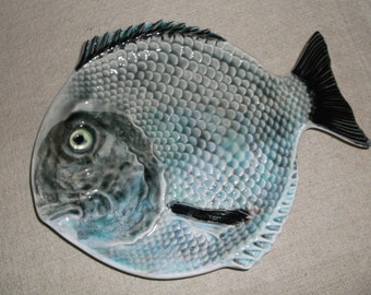 Unique fish shaped plates related items | Etsy