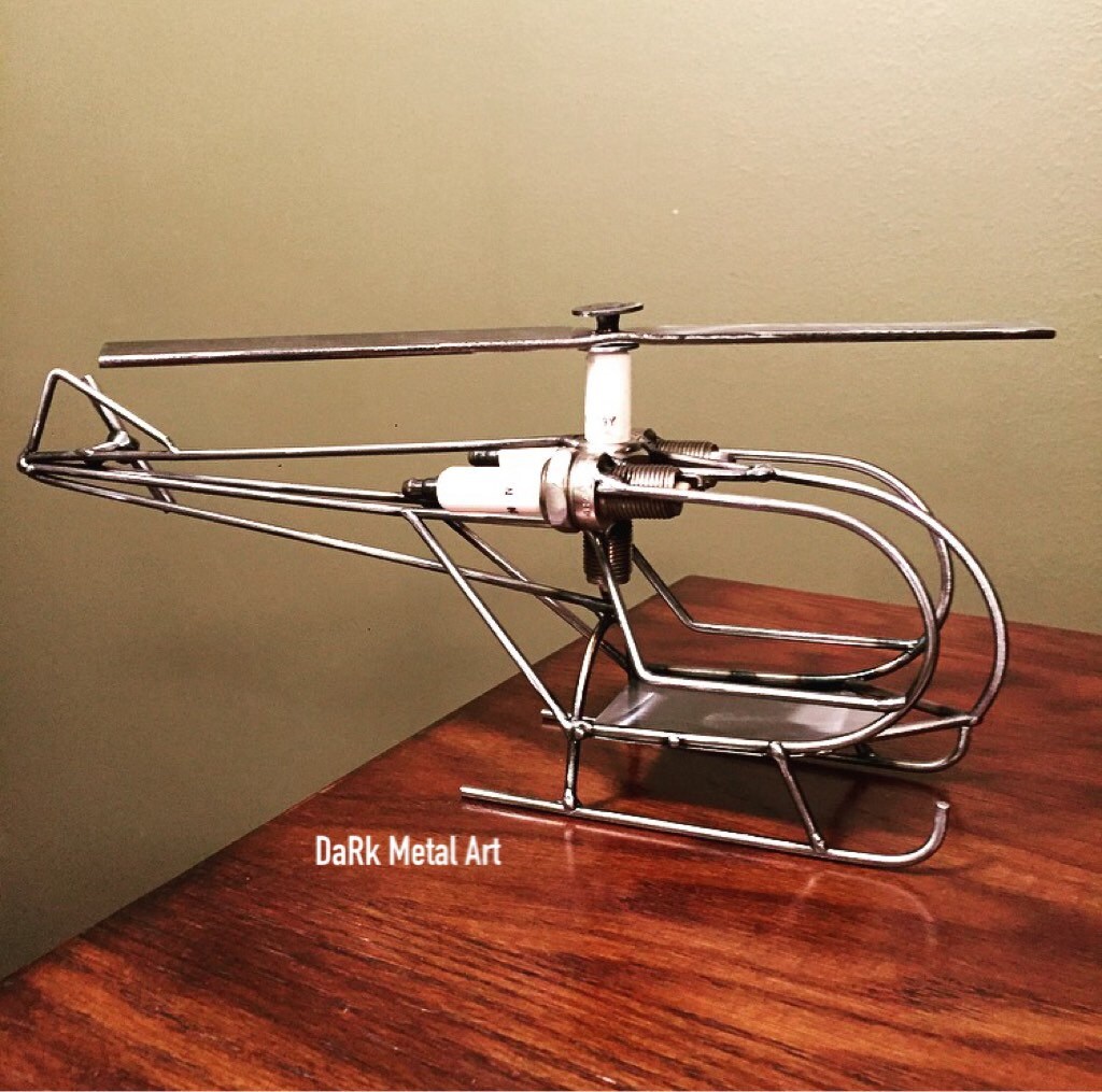 Metal Art Helicopter