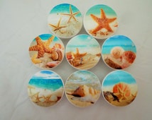 Unique sea shell knobs related items | Etsy