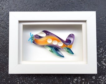 Paper airplane art | Etsy