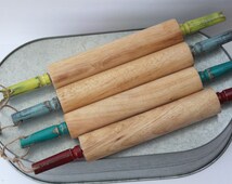 Unique painted rolling pins related items | Etsy