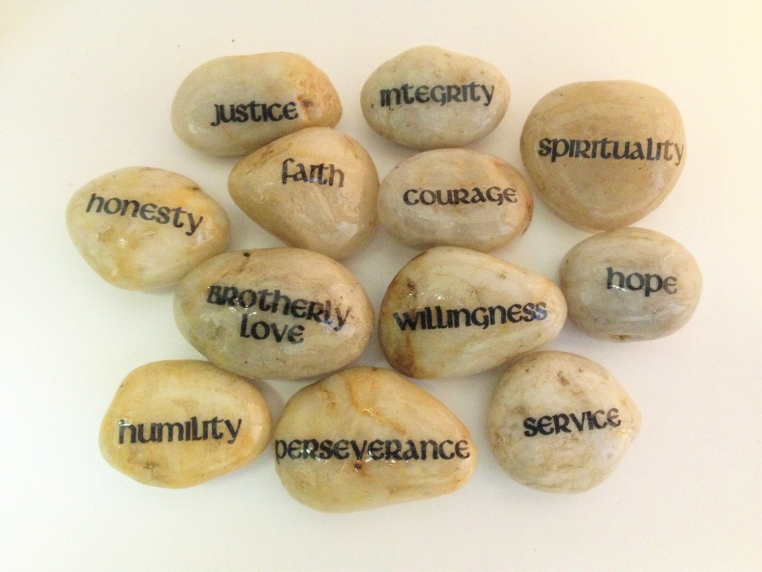 12 step principles stones inspirational stones recovery