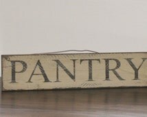 Popular items for rustic pantry sign on Etsy