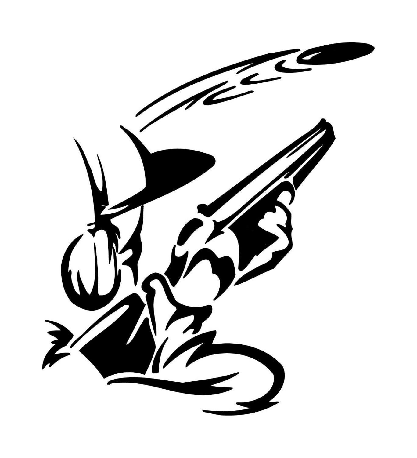 Skeet Shooting Sticker Di Cut Decal