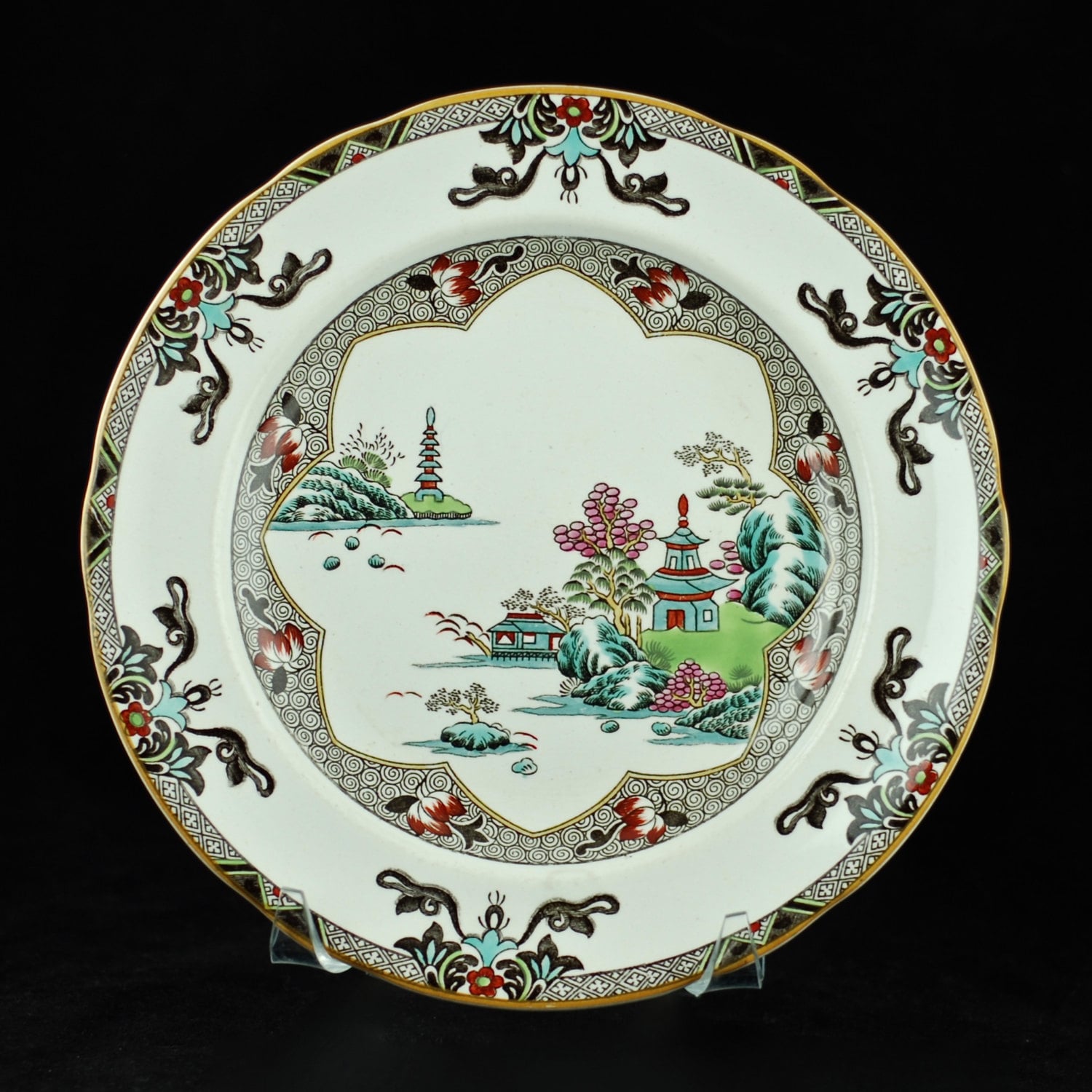 Antique Copeland Spode Landscape Pattern Hand