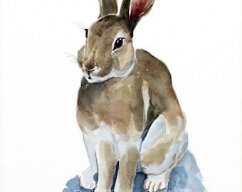 Schilderij konijn | Etsy