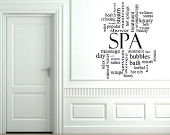 Massage wall sticker | Etsy