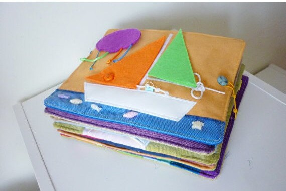 Soft development book Fine motor skills toy Busy book for boys