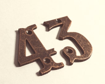 Rustic metal numbers | Etsy