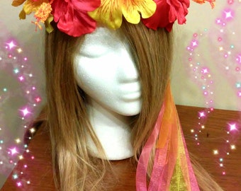 Hawaiian headdress | Etsy