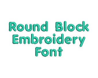 3 Size Slim Block Font Embroidery Designs BX fonts Machine