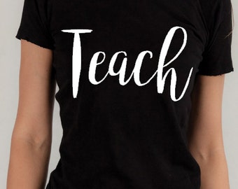 Teacher iron on | Etsy