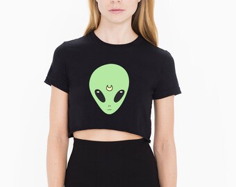 Unique alien crop top related items | Etsy