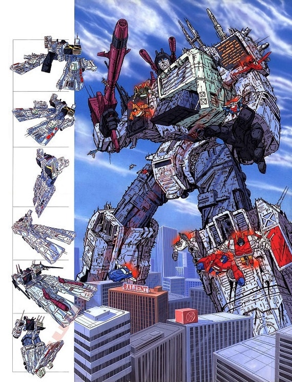 Transformers G1 Autobot Metroplex Poster Canvas Print 101