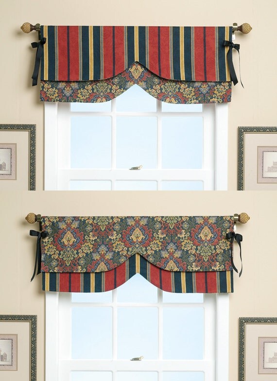 Sewing Pattern for Reversible Window Valances Butterick Craft