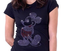 Unique rhinestone tshirt related items | Etsy