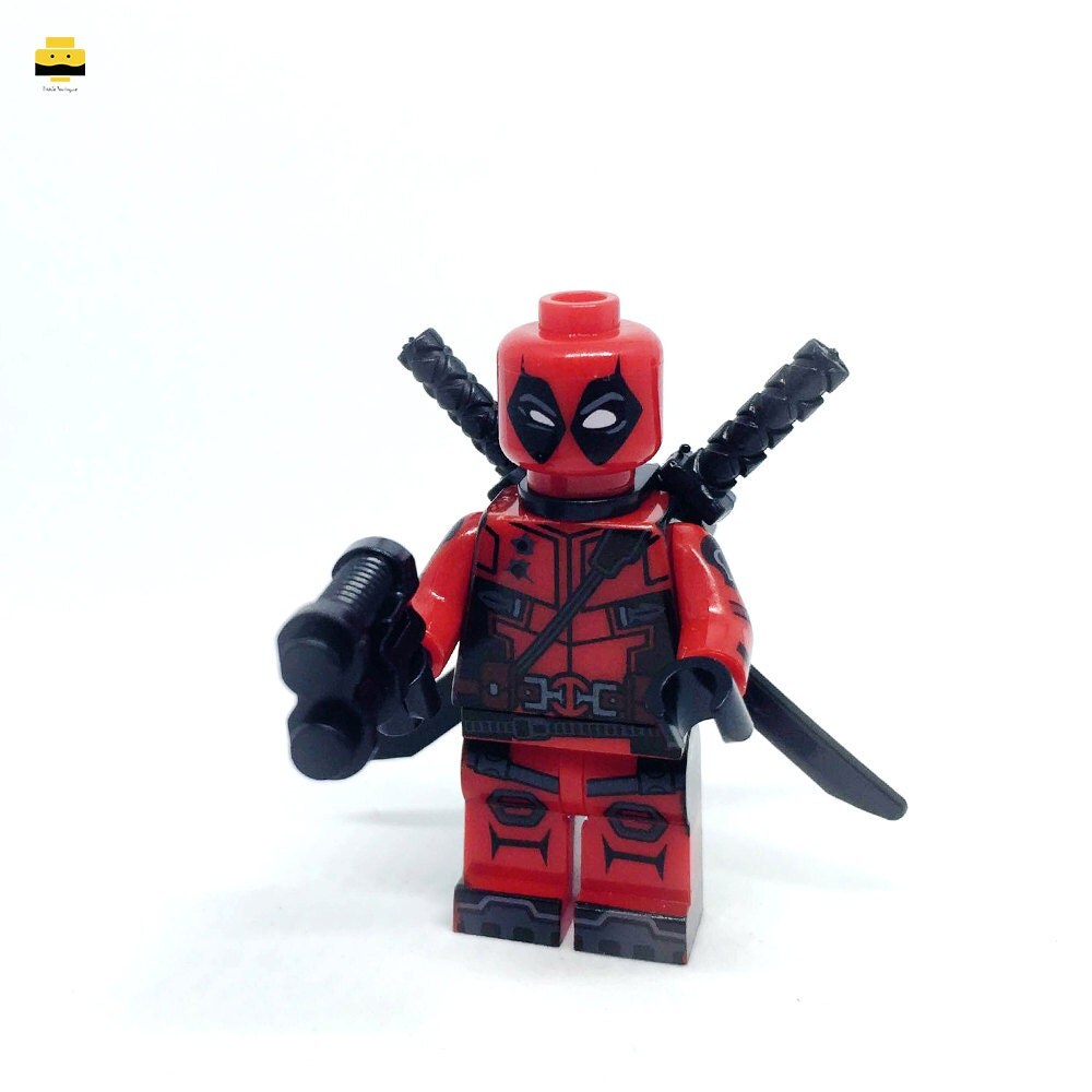SALE : Custom Deadpool Mini Figurine Deadpool Lego by littlebrique