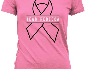 Pink ribbon t shirt | Etsy