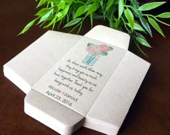 DIY Custom Seed Packets Custom Envelope Kraft Personalized