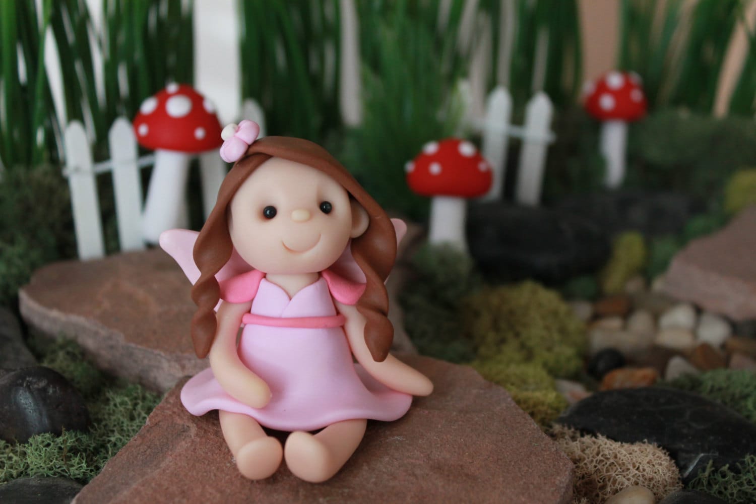 Polymer Clay Fairy Clay Fairy Fairy Garden by GnomeWoods on Etsy