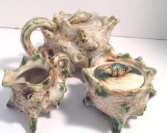 Majolica tea set | Etsy