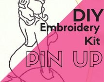 Popular items for pin up embroidery on Etsy