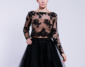 White evening blouse | Etsy