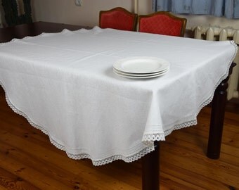 Oval tablecloth | Etsy