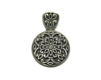 Balinese Om Pendant Silver
