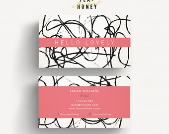 Quirky Calling Card Design Creative Business Card Template