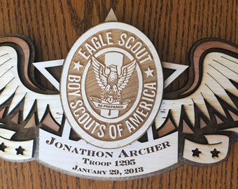 Eagle scout plaque | Etsy