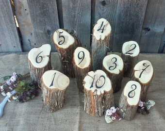 Log centerpiece | Etsy