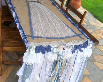 Boho table runner | Etsy